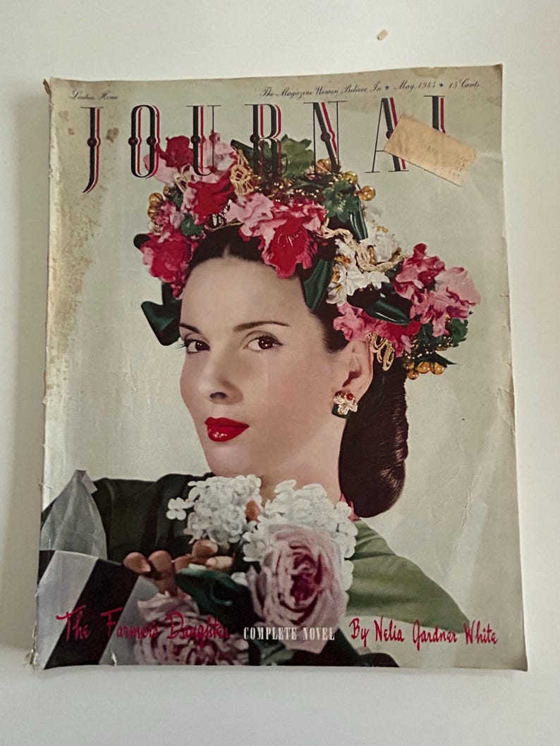 Vintage 1940s Woman’s Magazine Ladies Home Journal May 1945 - Etsy