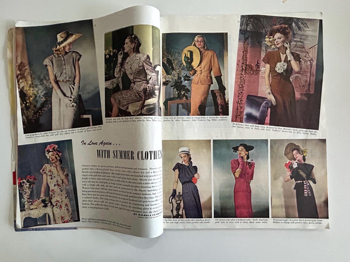 Vintage 1940s Woman’s Magazine Ladies Home Journal May 1945 - Etsy