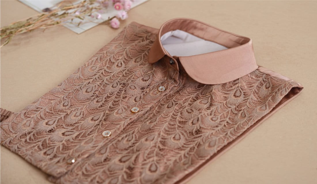 Womens Fake Shirt Collar Detachable Blouse With Round-collar | Etsy