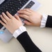 Detachable Fake Cotton Wrist Cuffs, Removable Faux Cuffs, White Office ...