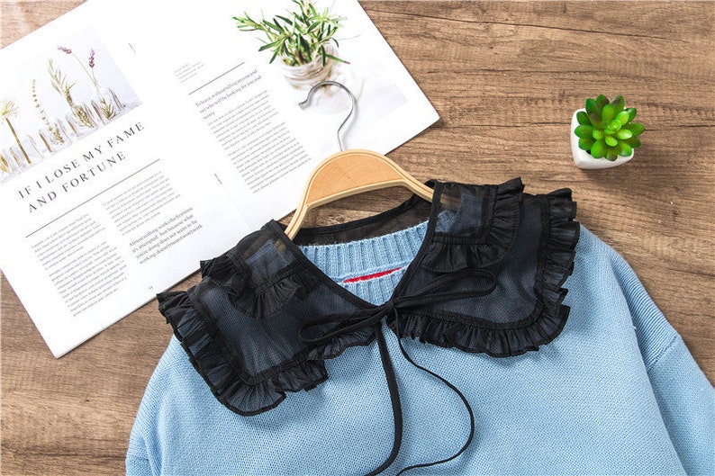 Detachble Oversize Big Collar Removable Frill Collar Neck - Etsy