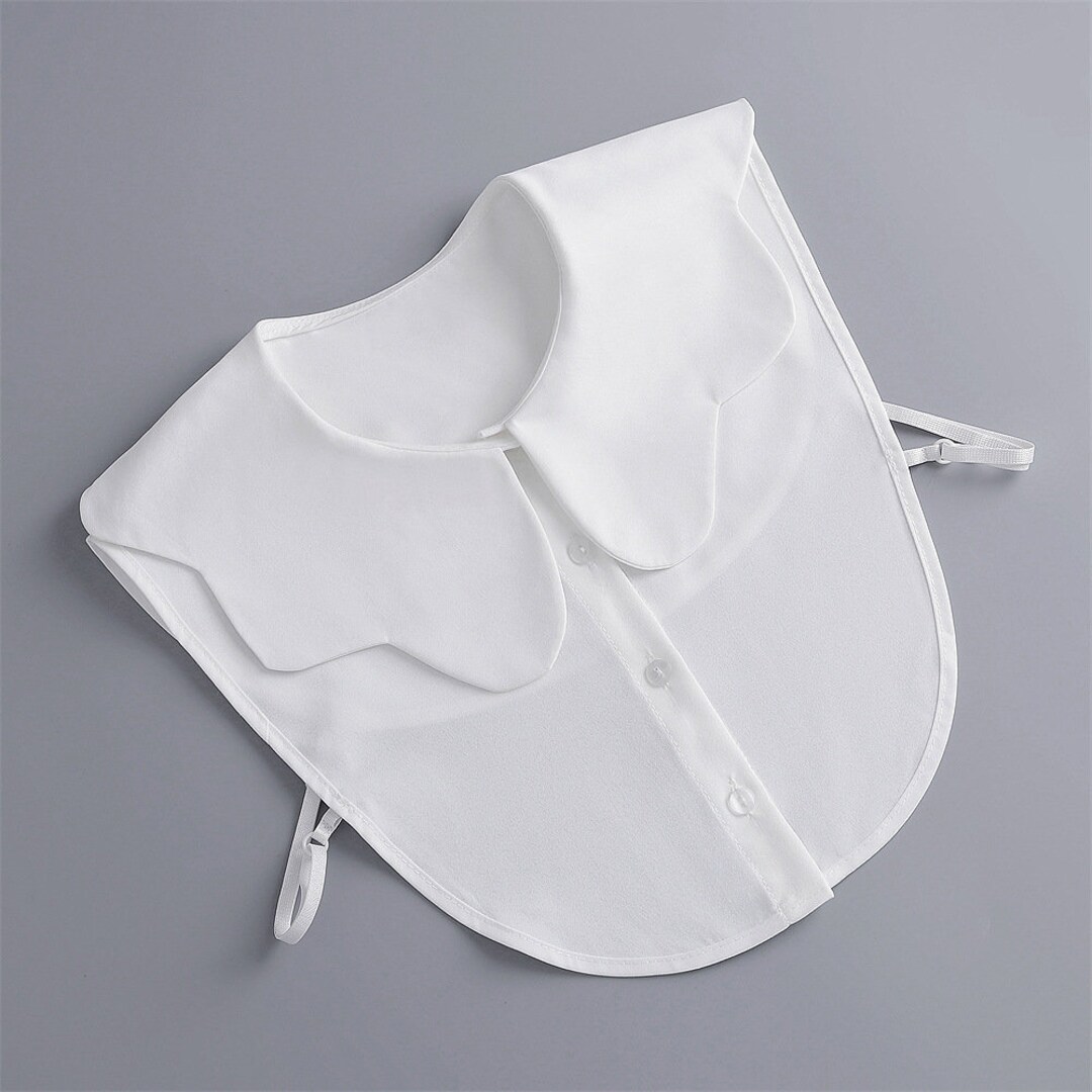 Detachable Scallop False Collar Shirt Mock Shirt Bib With Big - Etsy