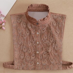 Pleated Fake Lace Collar Shirt Mock Shirt Bib F43 - Etsy