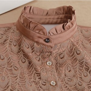 Pleated Fake Lace Collar Shirt Mock Shirt Bib F43 - Etsy