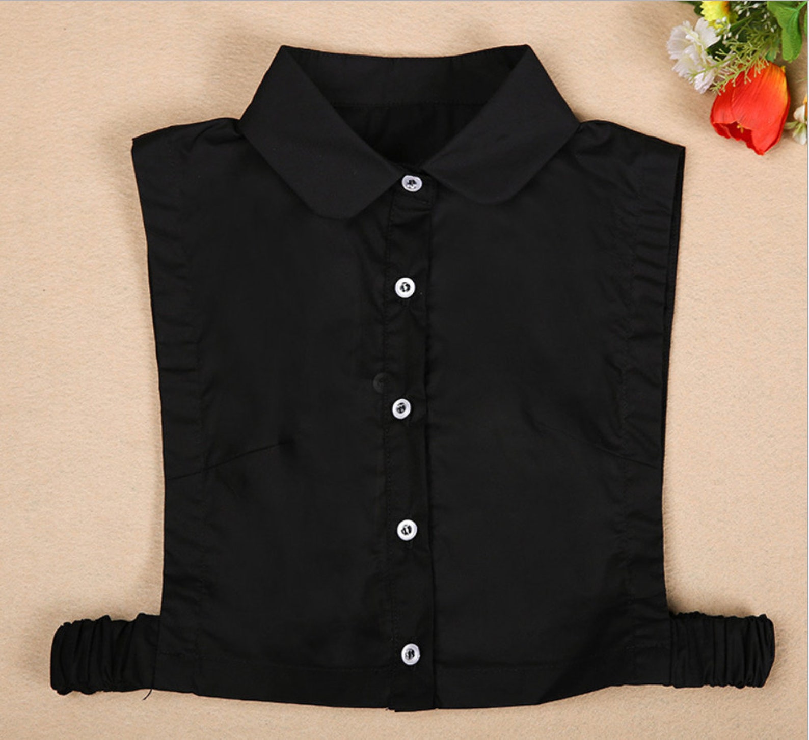 White Black Detachable Shirt Collar Women's False Collar - Etsy