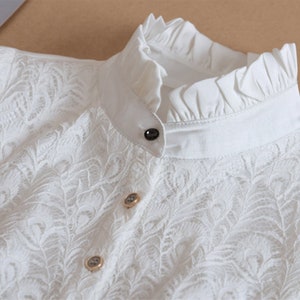 Pleated Fake Lace Collar Shirt Mock Shirt Bib F43 - Etsy