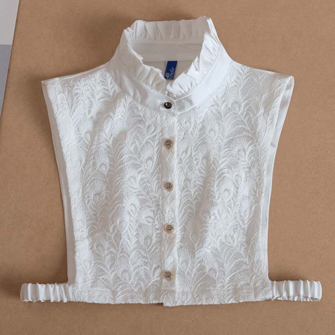 Pleated Fake Lace Collar Shirt Mock Shirt Bib F43 - Etsy