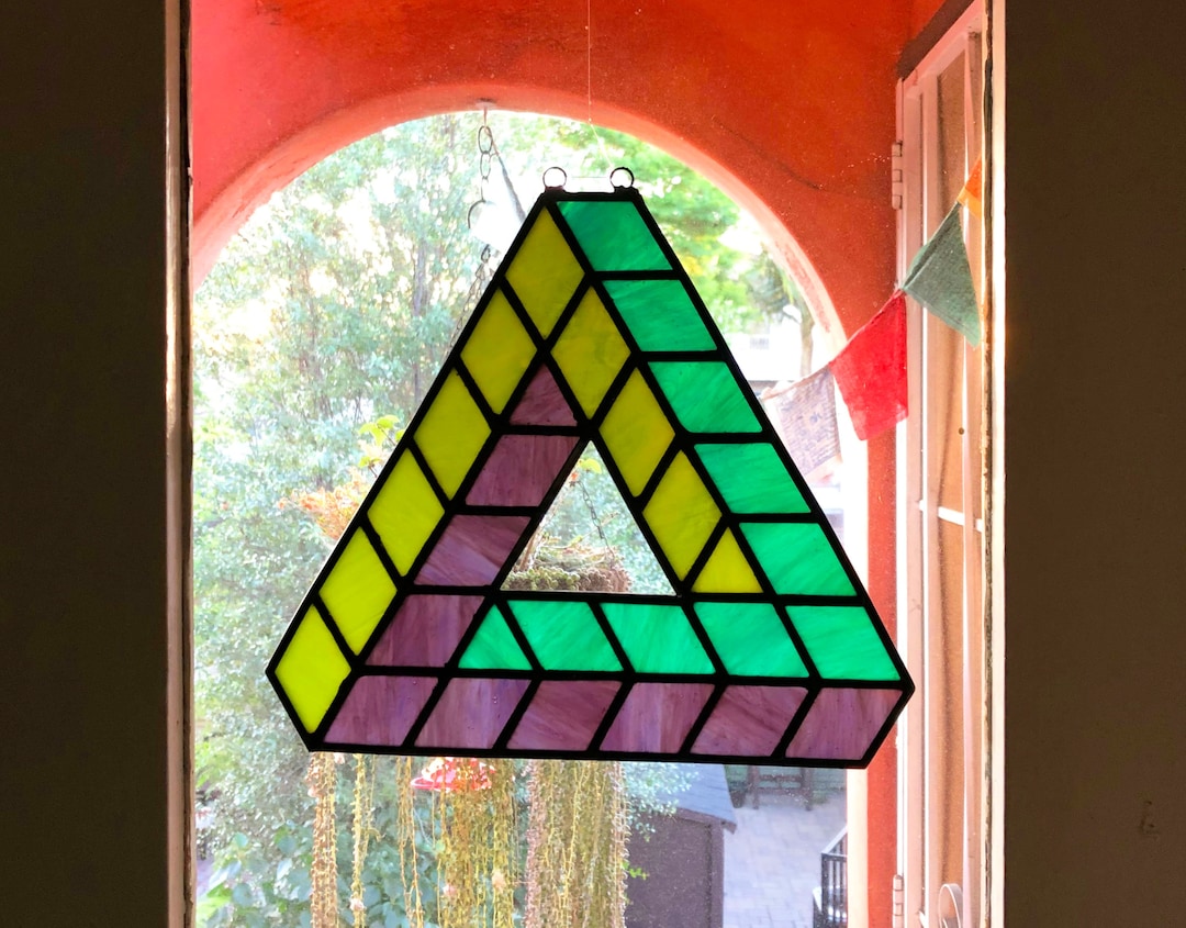 Penrose Triangle - Stained Glass Pattern - Etsy