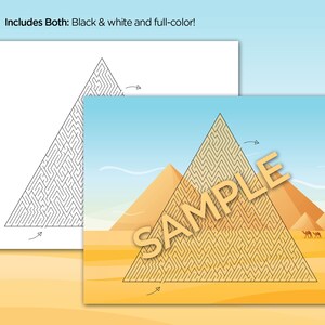 Great Pyramid Maze! Printable PDF, Full-page Maze - Etsy