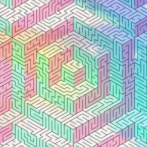 Crazy Cubes Maze! Printable PDF, Full-page Maze - Etsy