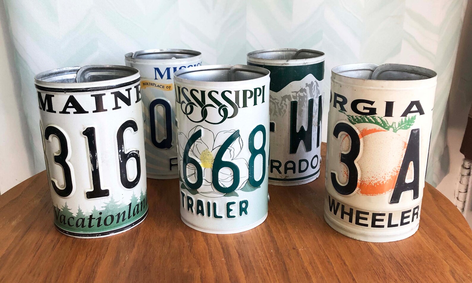 License Plate Planter Random State Handmade From Vintage - Etsy