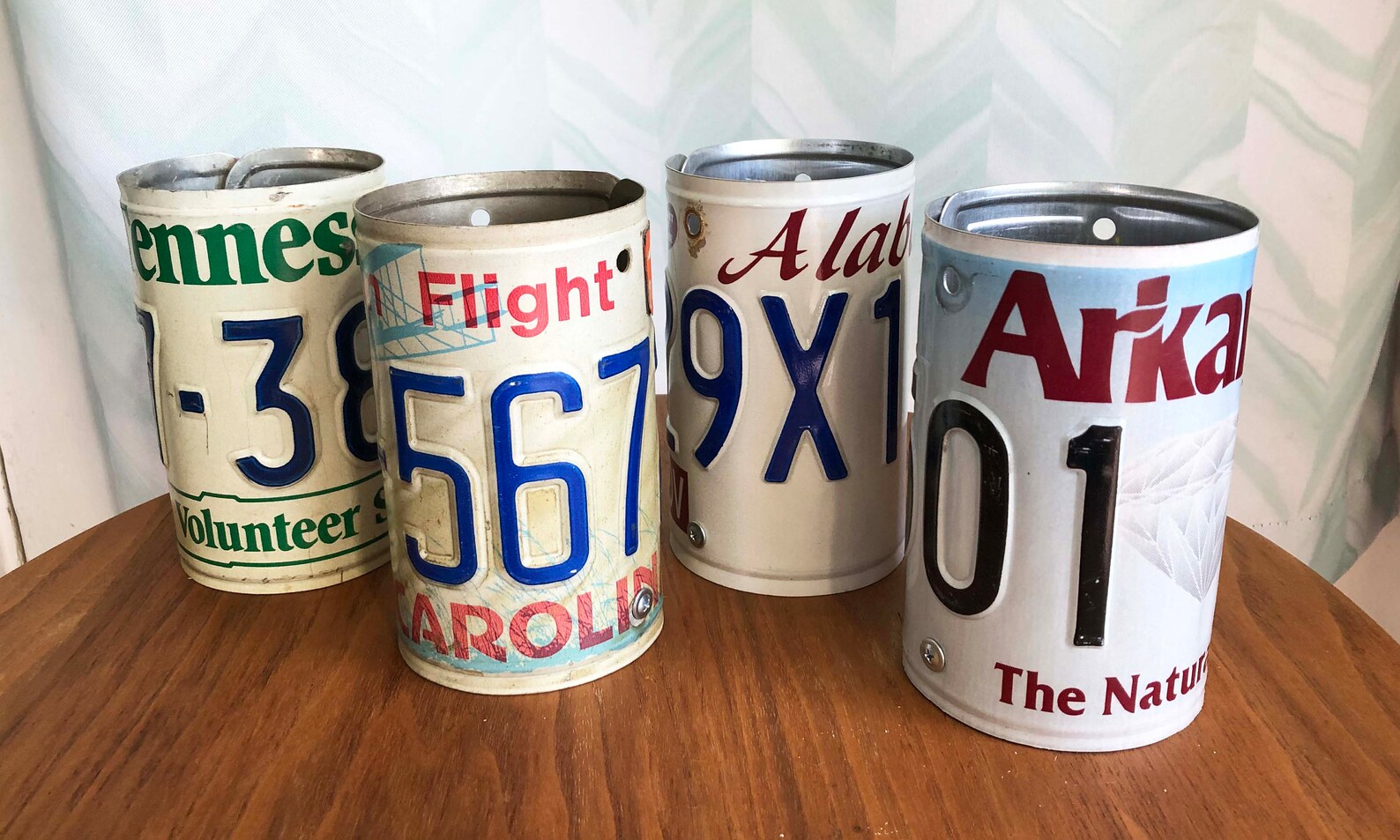 License Plate Planter Random State Handmade From Vintage - Etsy