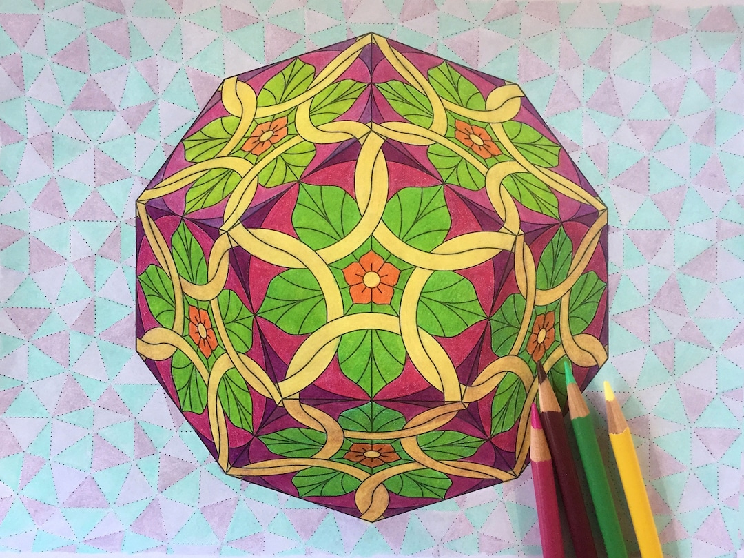 The Platonic Solids 15 Page Coloring Book for All Ages - Etsy