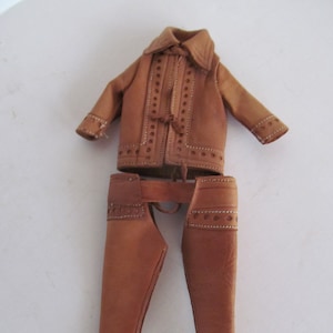 Salesman Sample Brown Leather Jacket and Chaps Brown Leather Chaps ...