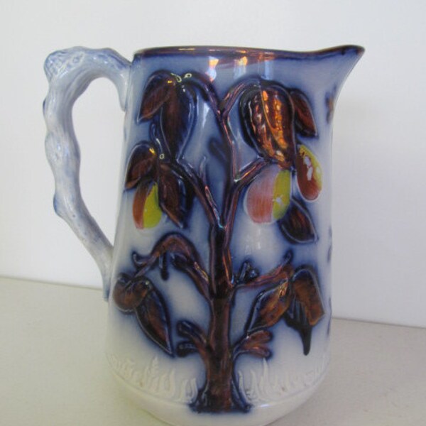 Flow Blue Pitcher - Etsy