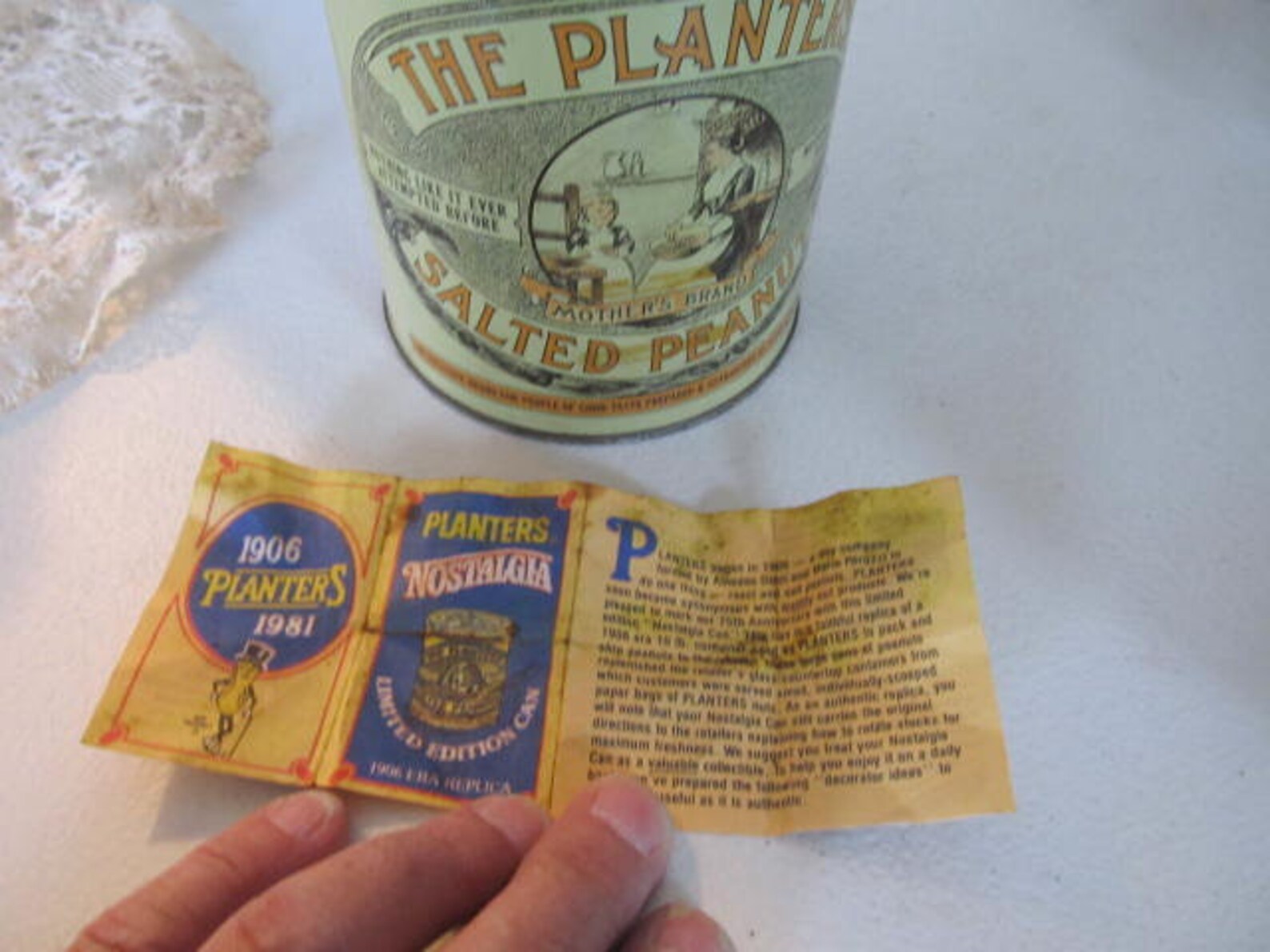 The Planters Peanuts Tin Canister Collectible Tins 1981 - Etsy