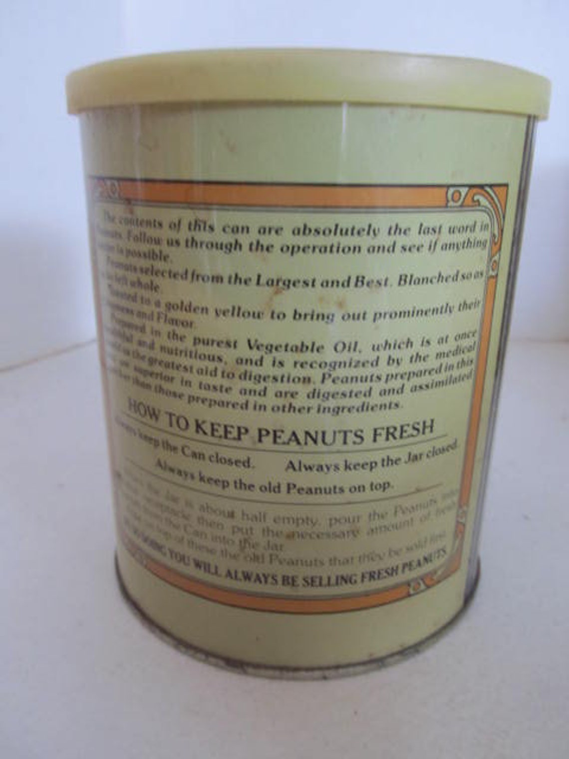 The Planters Peanuts Tin Canister Collectible Tins 1981 - Etsy