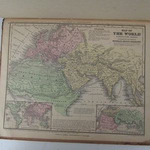 1857 Ancient Atlas 1844 S Augustus Mitchell Maps Book Antique Maps ...