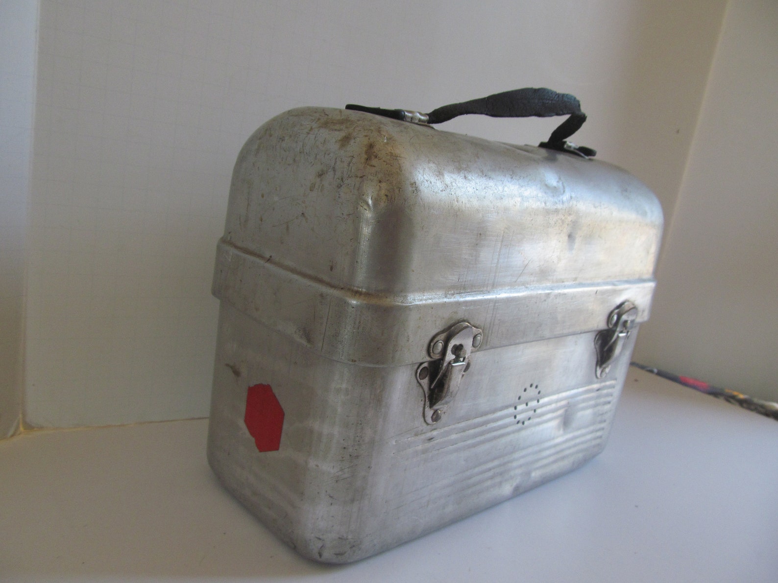 Dome Top Lunch Box Lunch Box Metal Lunch Pail Aluminum Sanit Non Rust ...