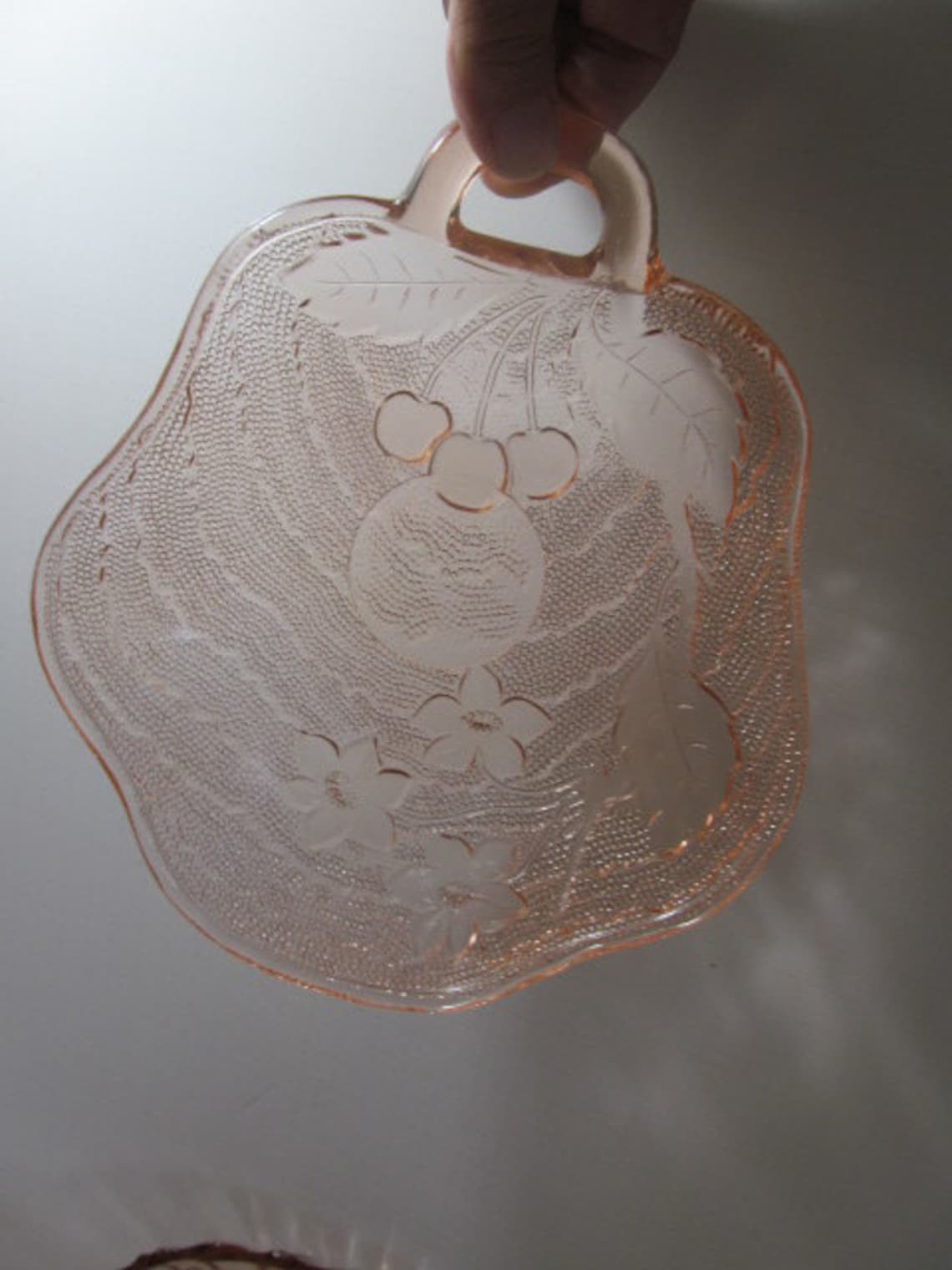 Pink Depression Glass Tiara Sandwich Glass Nut Dish Candy Dish - Etsy