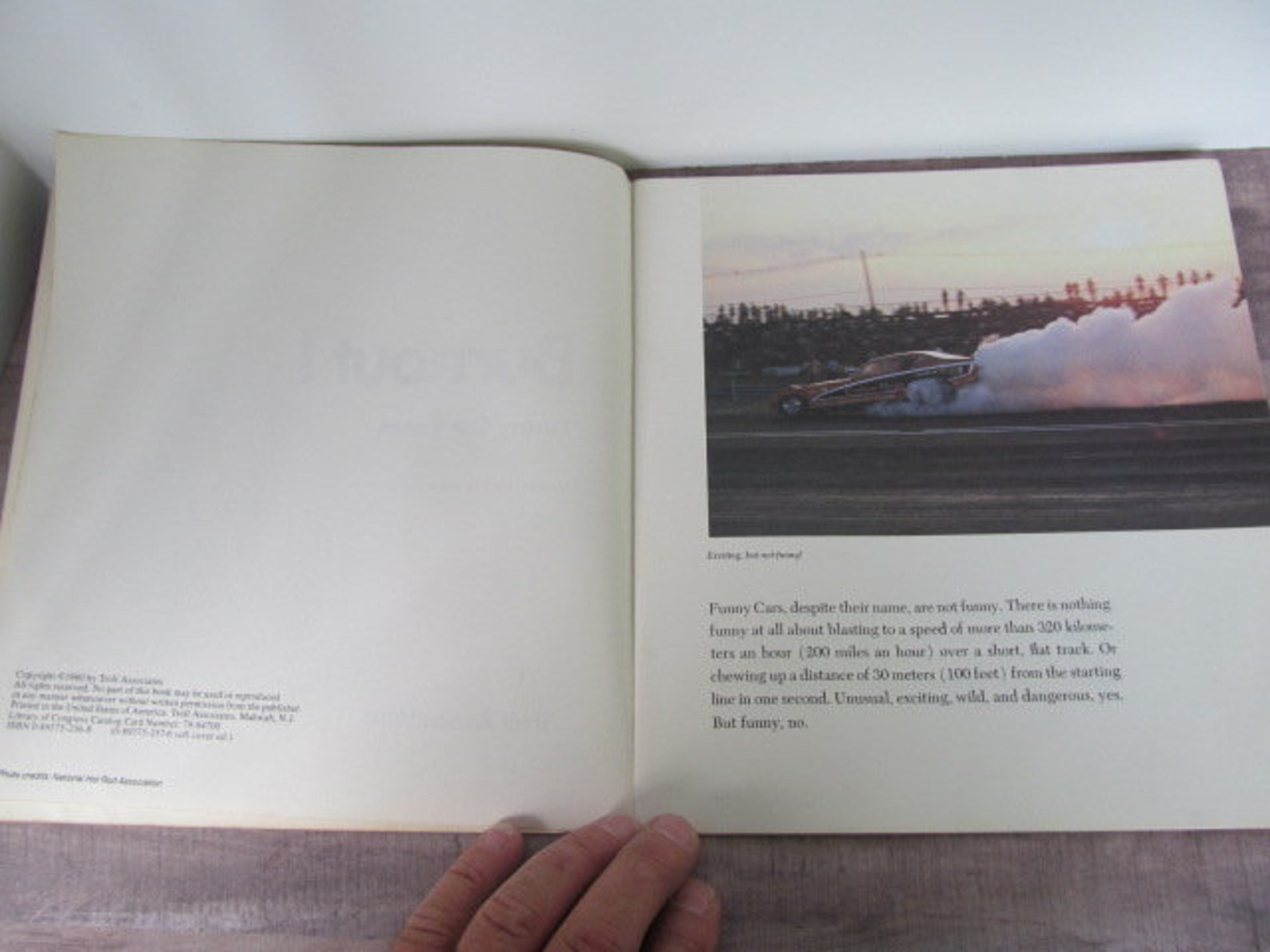 Burnout Funny Car Races Book Drag Racing Funny Cars 1970s - Etsy