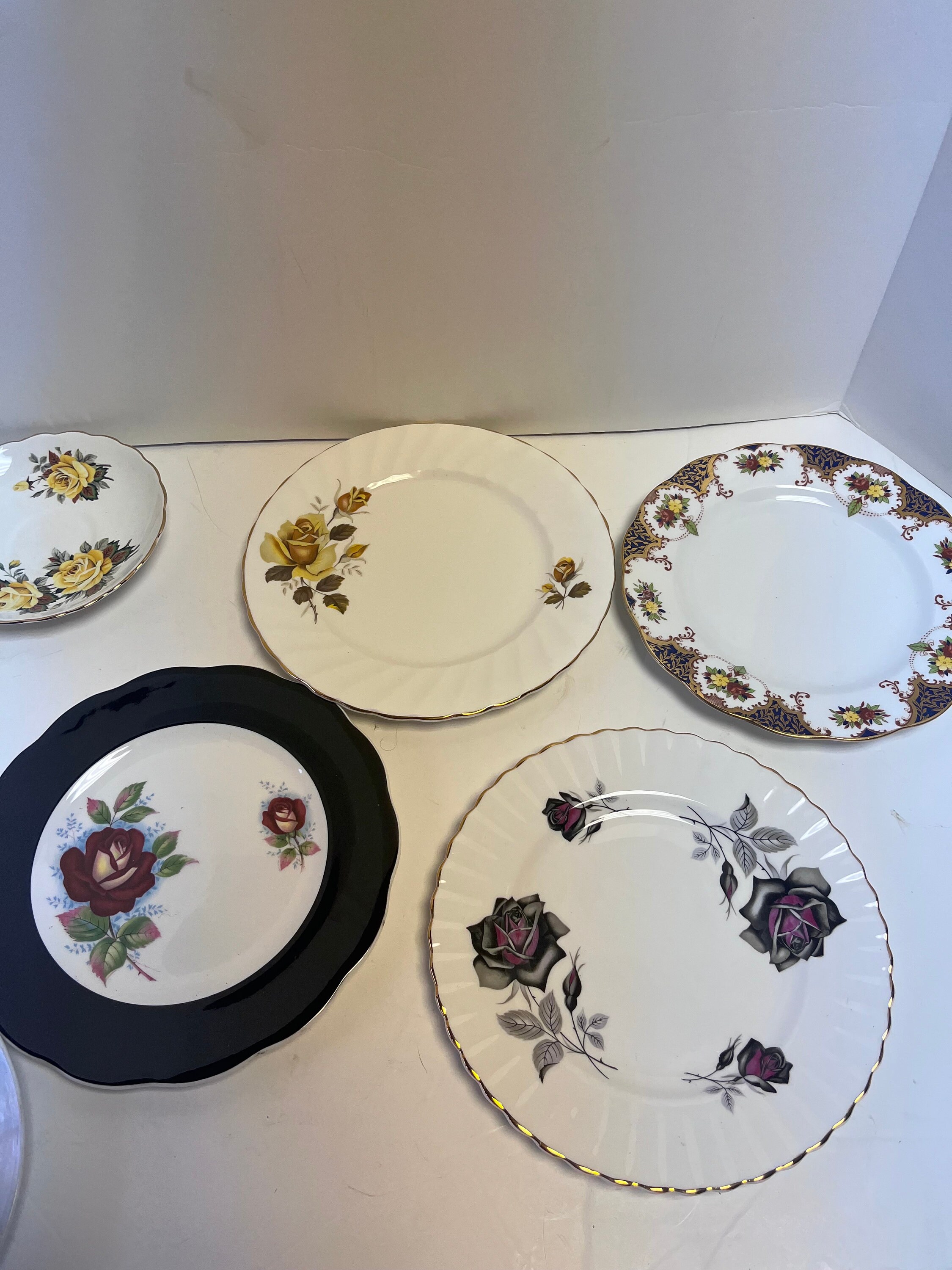 Royal Ascot Black Rose Pattern Old English Rose Pattern Gothic Black ...