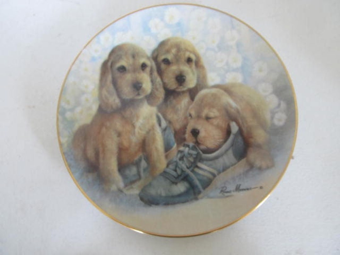Golden Puppies Collectors Plate Time Out by Ruane Manning Puppy Pals ...