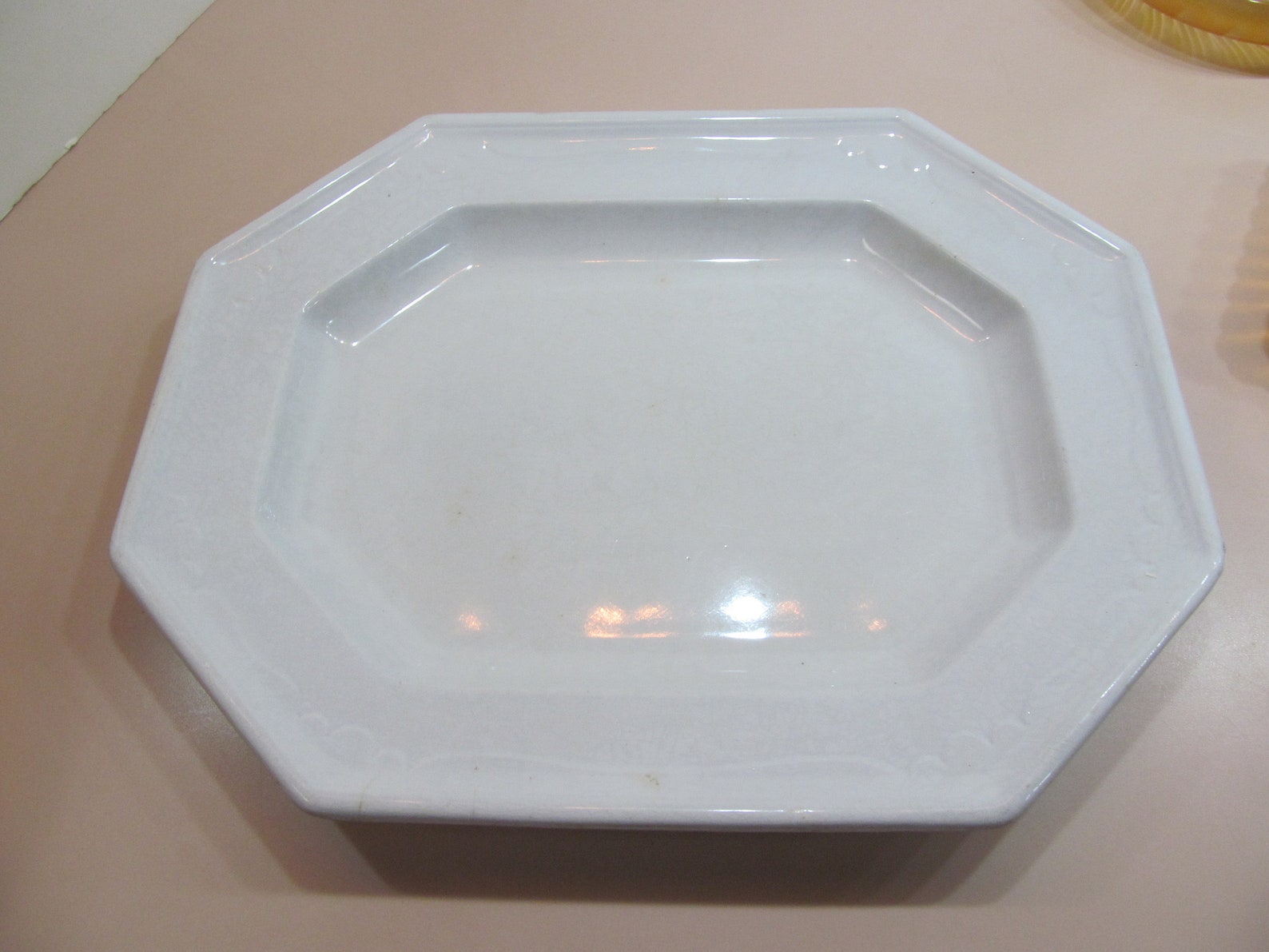 Extra Large White Ironstone Platter Antique Platters Antique | Etsy
