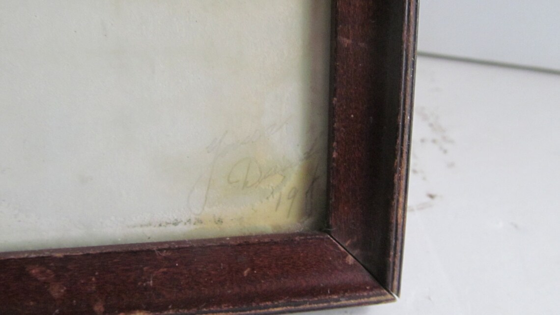 Victorian Lady Portrait Picture Framed Edwardian Lady Photo Signed Wall ...