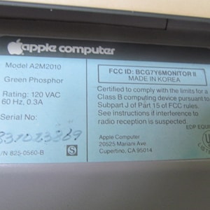 Apple Iie Computer Apple ][ Computer Monitor II Disk Owners Manual ...