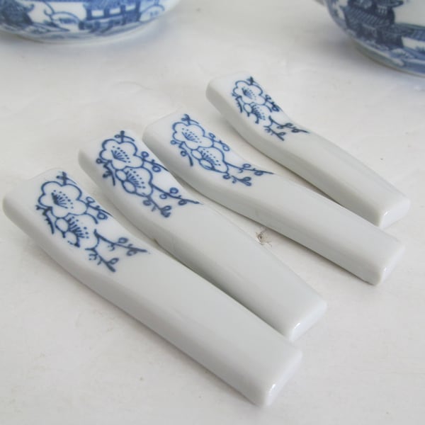 Blue Chopstick Rest - Etsy