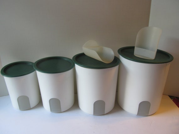 10 Pc Tupperware Canister Jars 1970's Vintage Tupperware - Etsy