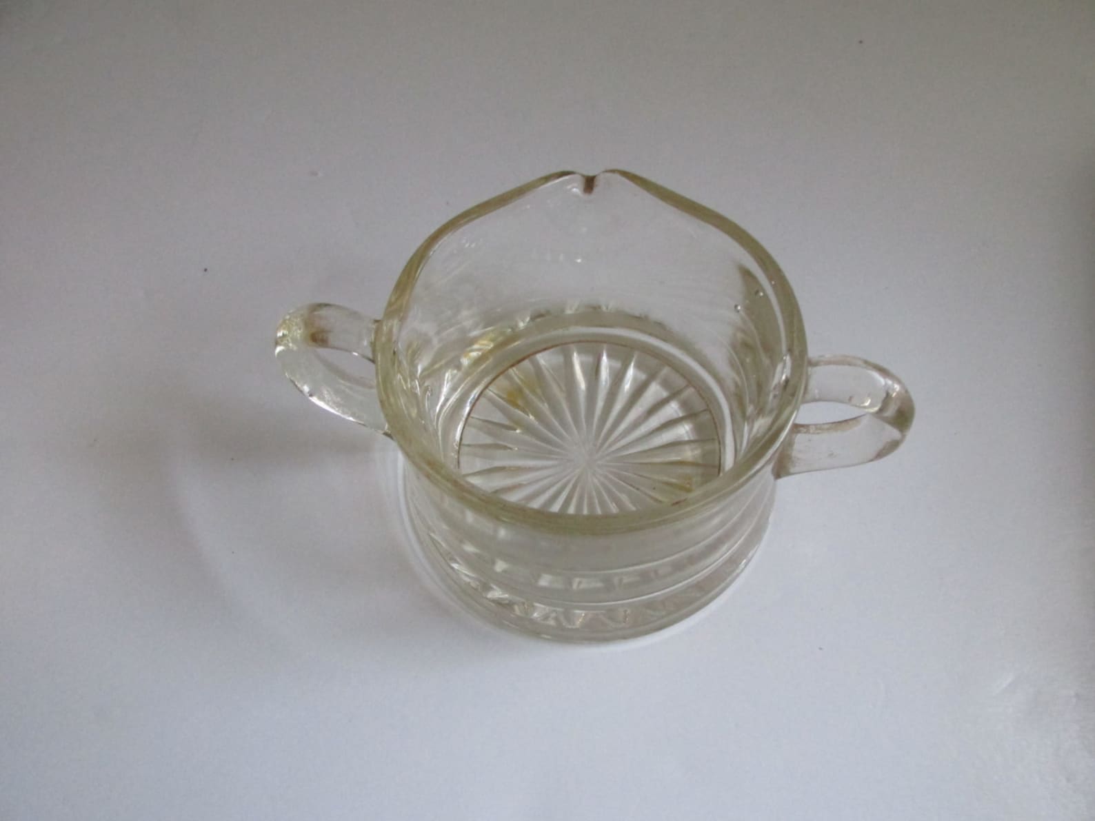 SALE Rare Art Deco Creamer Rare Double Handle Creamer Clear - Etsy