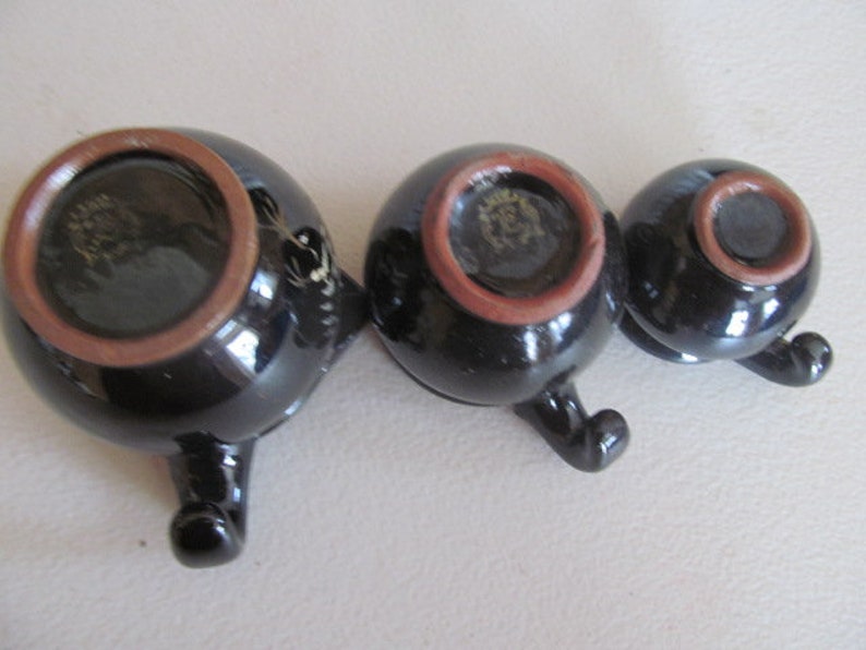 Trio Redware Pottery Rooster Measuring Cups Pottery Pitcher | Etsy