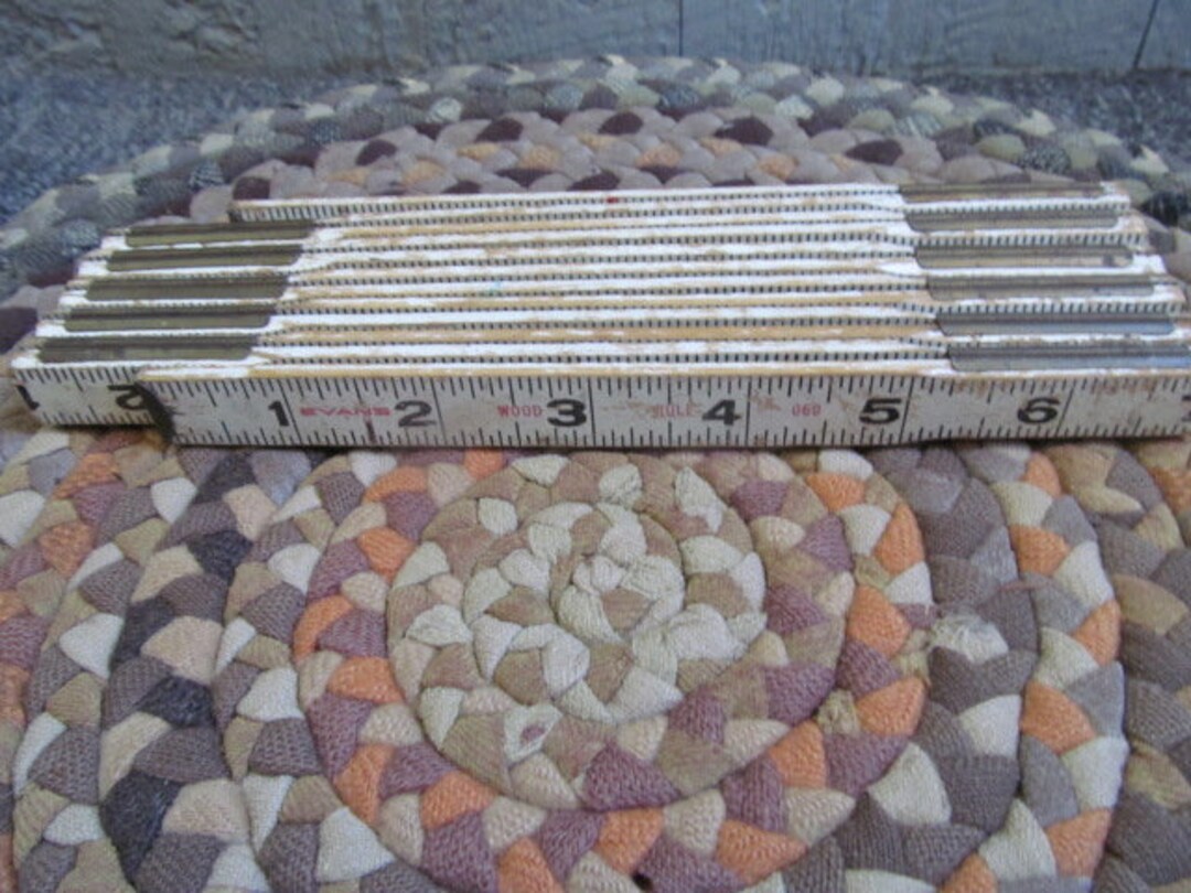Tools Brick Masons Primitive Wooden Folding Ruler Farmhouse Antique ...