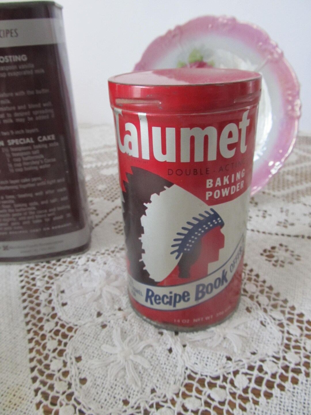 Calumet Baking Powder Tin Vintage Tin Farmhouse Kitchen Decor ...