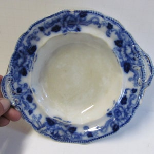 Beautiful Delft Flow Blue Butter Dish Blue and White China Antique Flow ...