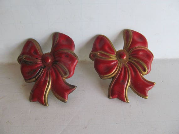 Victorian Antique Curtain Tie Backs Curtain Tie Back Pins Red | Etsy