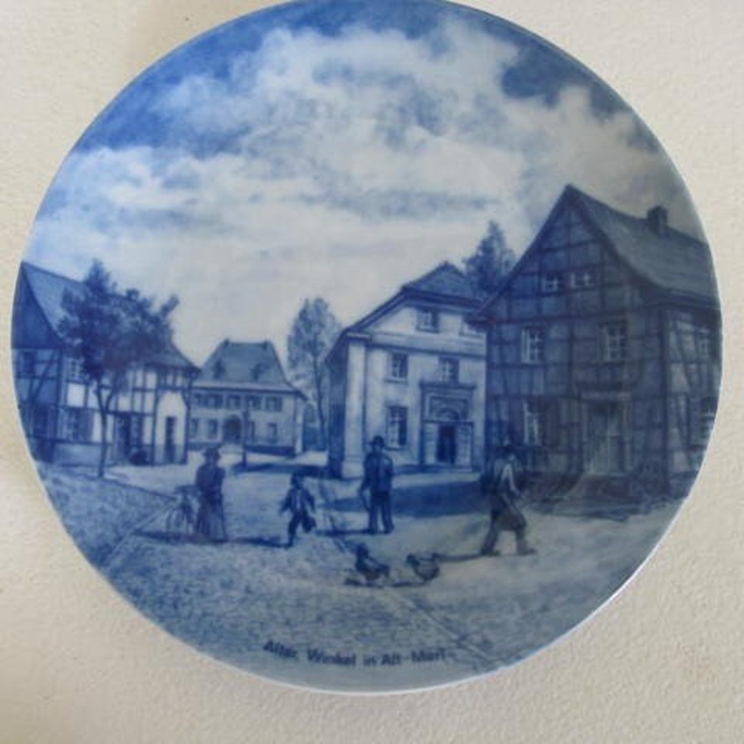 Delft Blue Plate AK Kaiser West Germany Delft Blue Germany China Plate ...