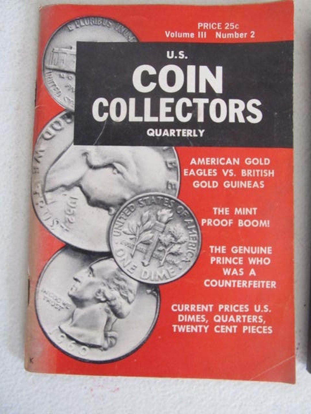 1964 Red Coin Book Collector Book Silver Us Coins, Vintage Coin ...