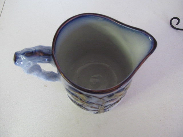 Antique Flow Blue Pitcher Pottery Pitcher Flow Blue Home Decor | Etsy