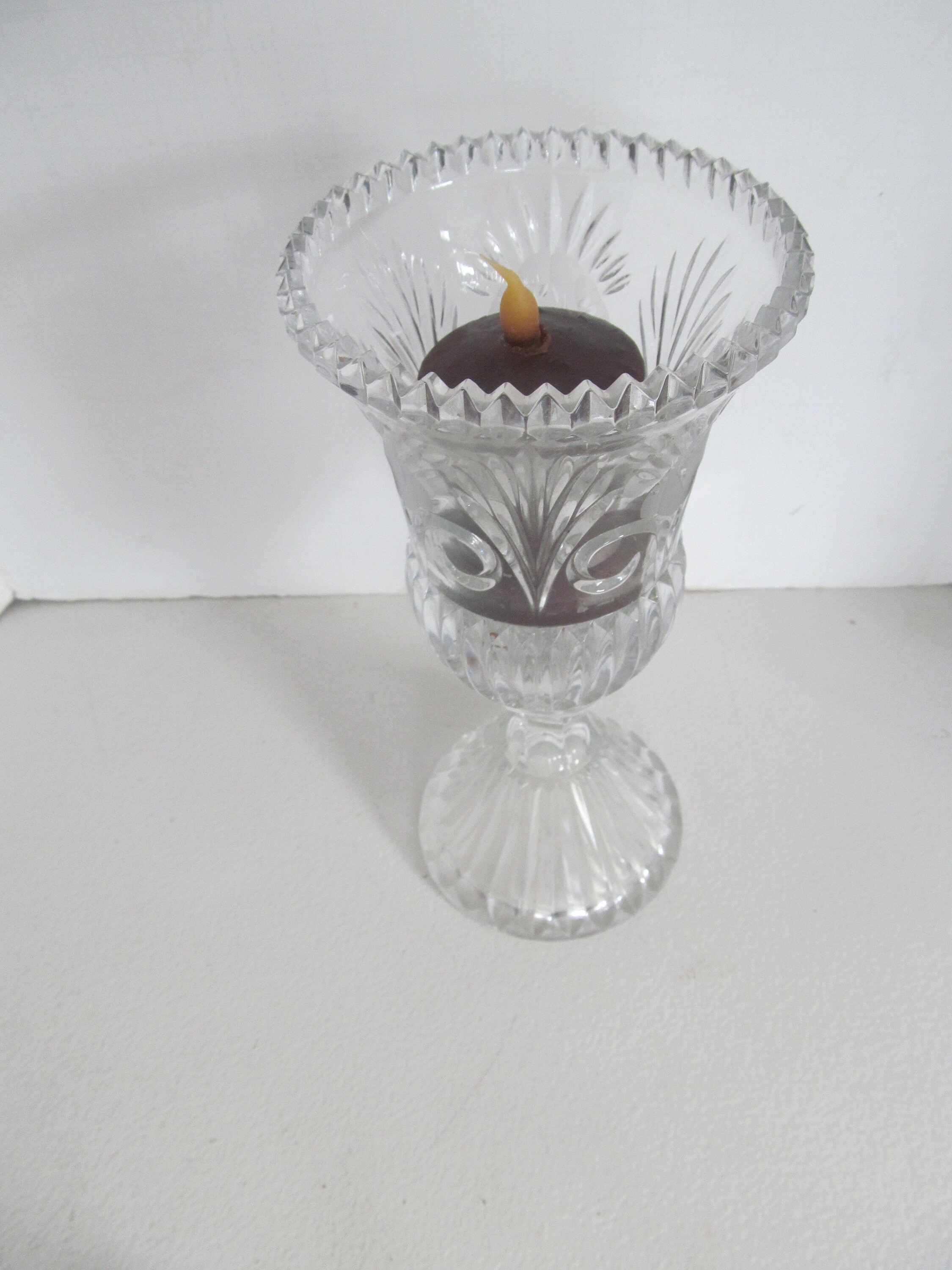 Centerpiece Lead Crystal Candle Holders Crystal Gifts Lead | Etsy