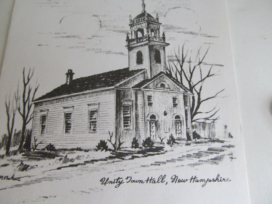 Unity New Hampshire Paper Ephemera Unity Town Hall Unity NH Historical ...