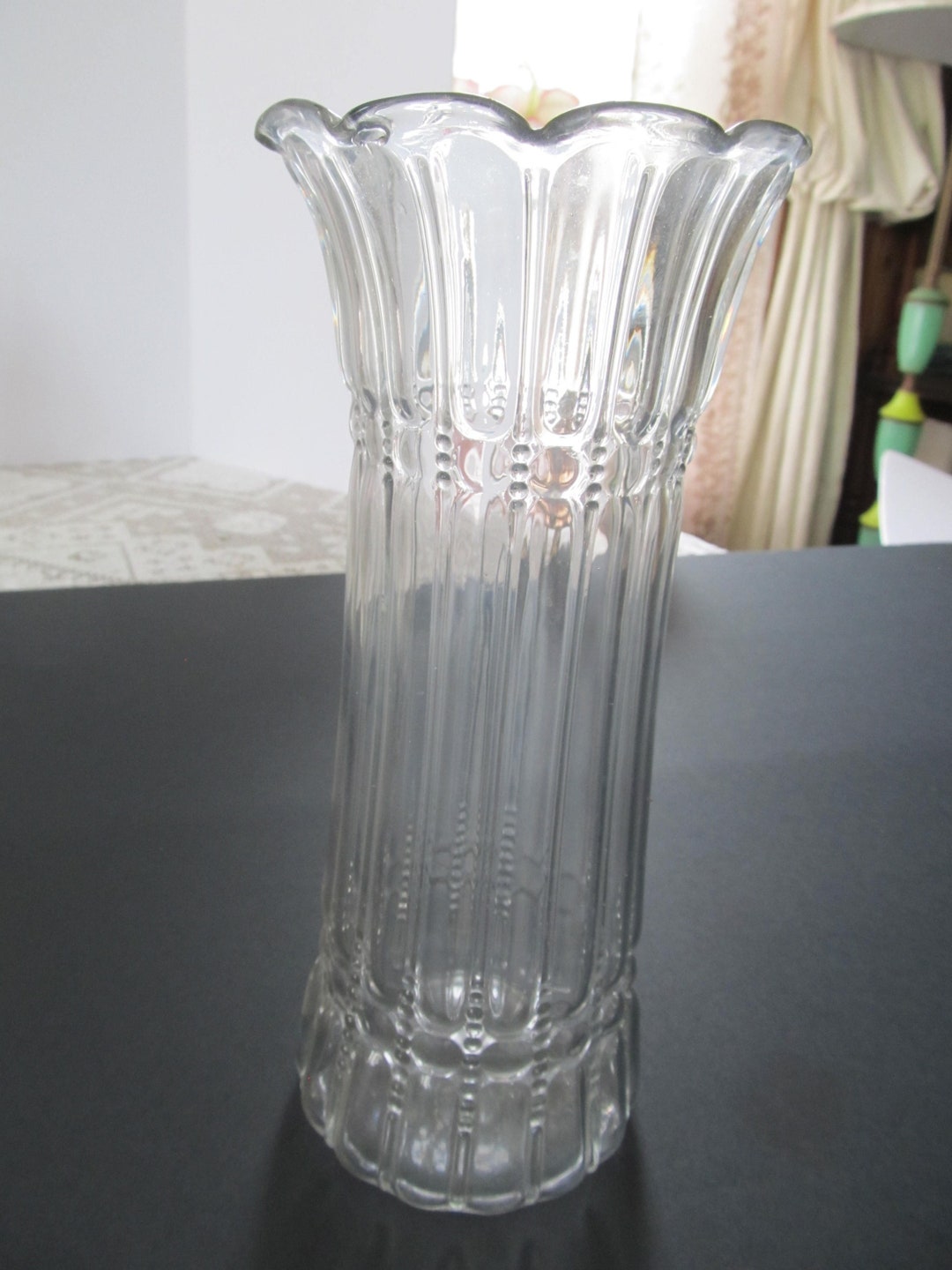 Dainty Art Deco Vase Wedding Floral Arrangement Vase Clear Glass Vase ...