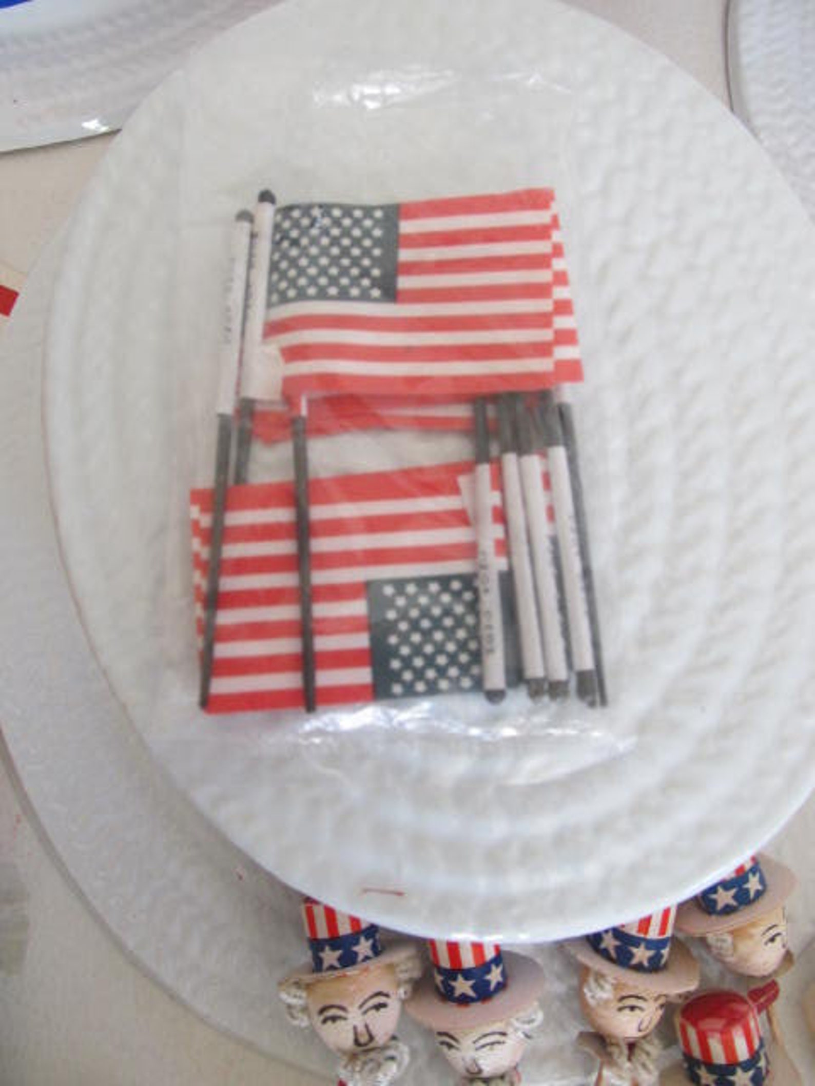 Americana USA Flags Toothpick Flag Toothpicks 4th of July Decor Cupcake ...