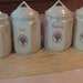 Farmhouse Kitchen Decor Lusterware German Canister Set Antique Canister ...
