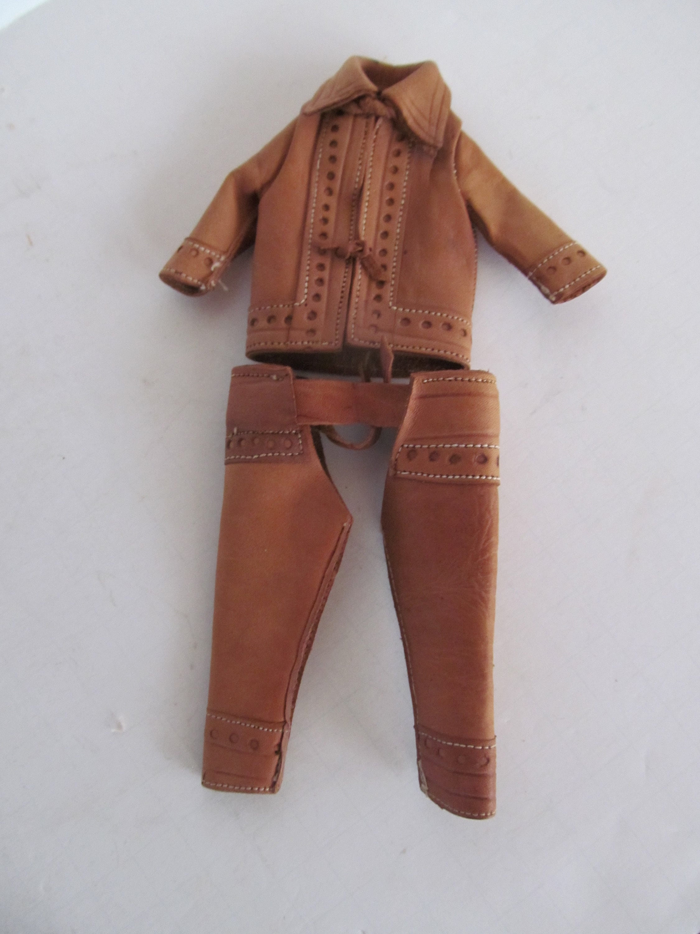 Salesman Sample Brown Leather Jacket and Chaps Brown Leather - Etsy