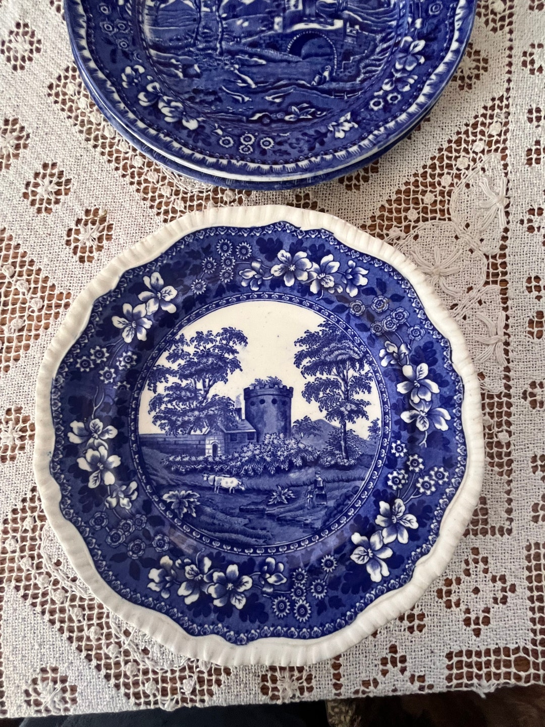 Cobalt Blue Spode Tower Spode Castle Copeland Spode Tower England ...