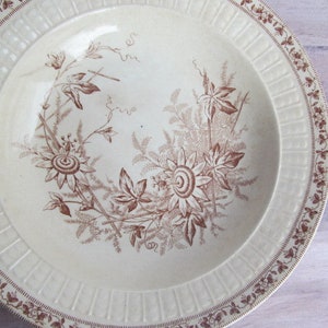 Brown Transferware Bowl Collectible Plates Brown Transfer Ware Antique ...