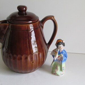 Brown Tea Pot, Brown Pottery Teapot, Stoneware Pottery Teapot ...